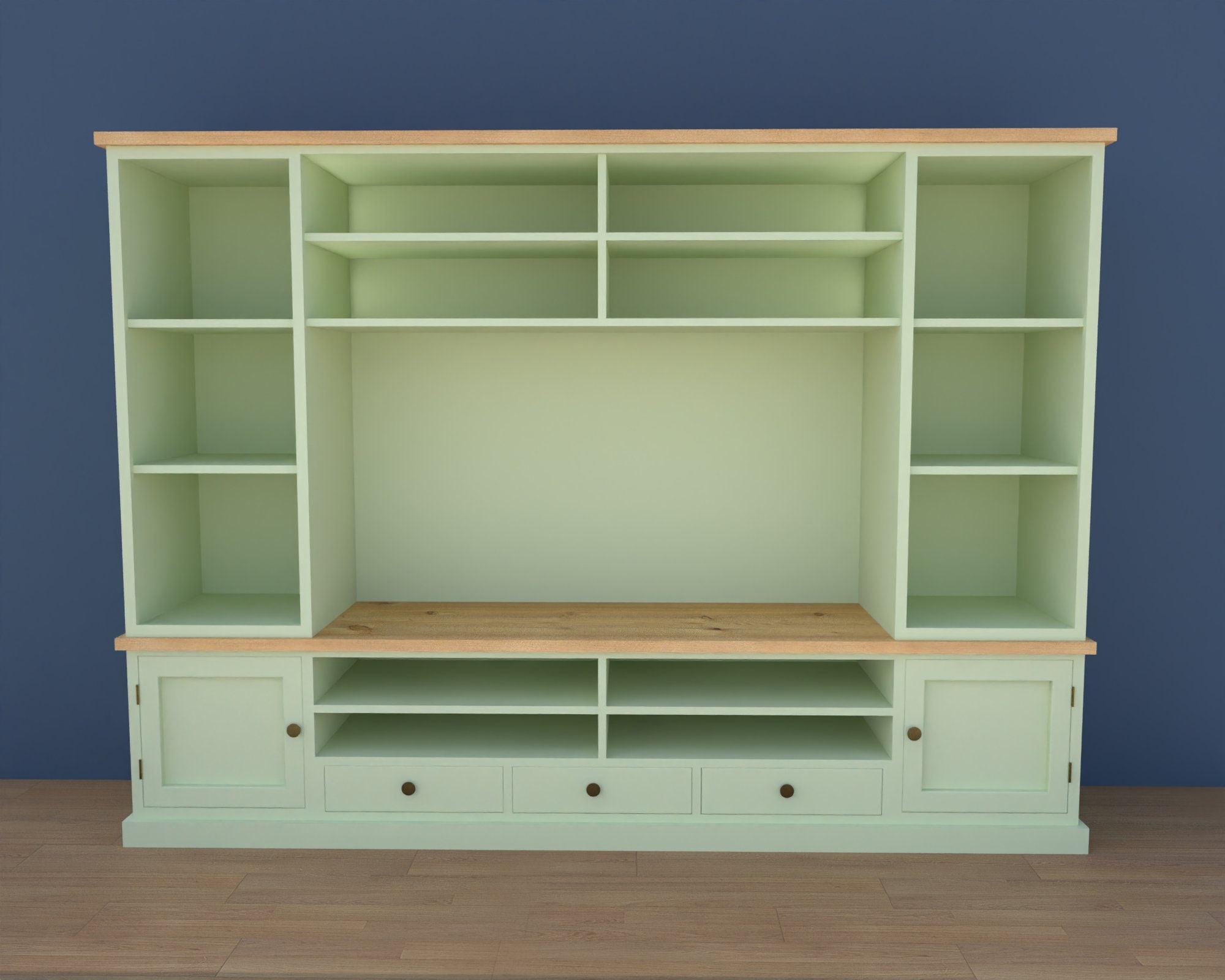 Hand Made TV Media Storage Unit - Custom Sizes Available - Etsy UK