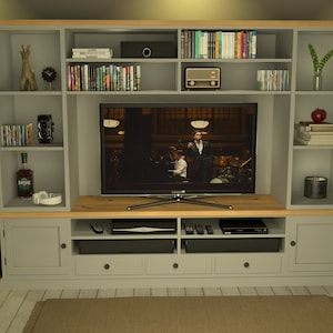 Hand Made TV Media Storage Unit - Custom Sizes Available - Etsy UK