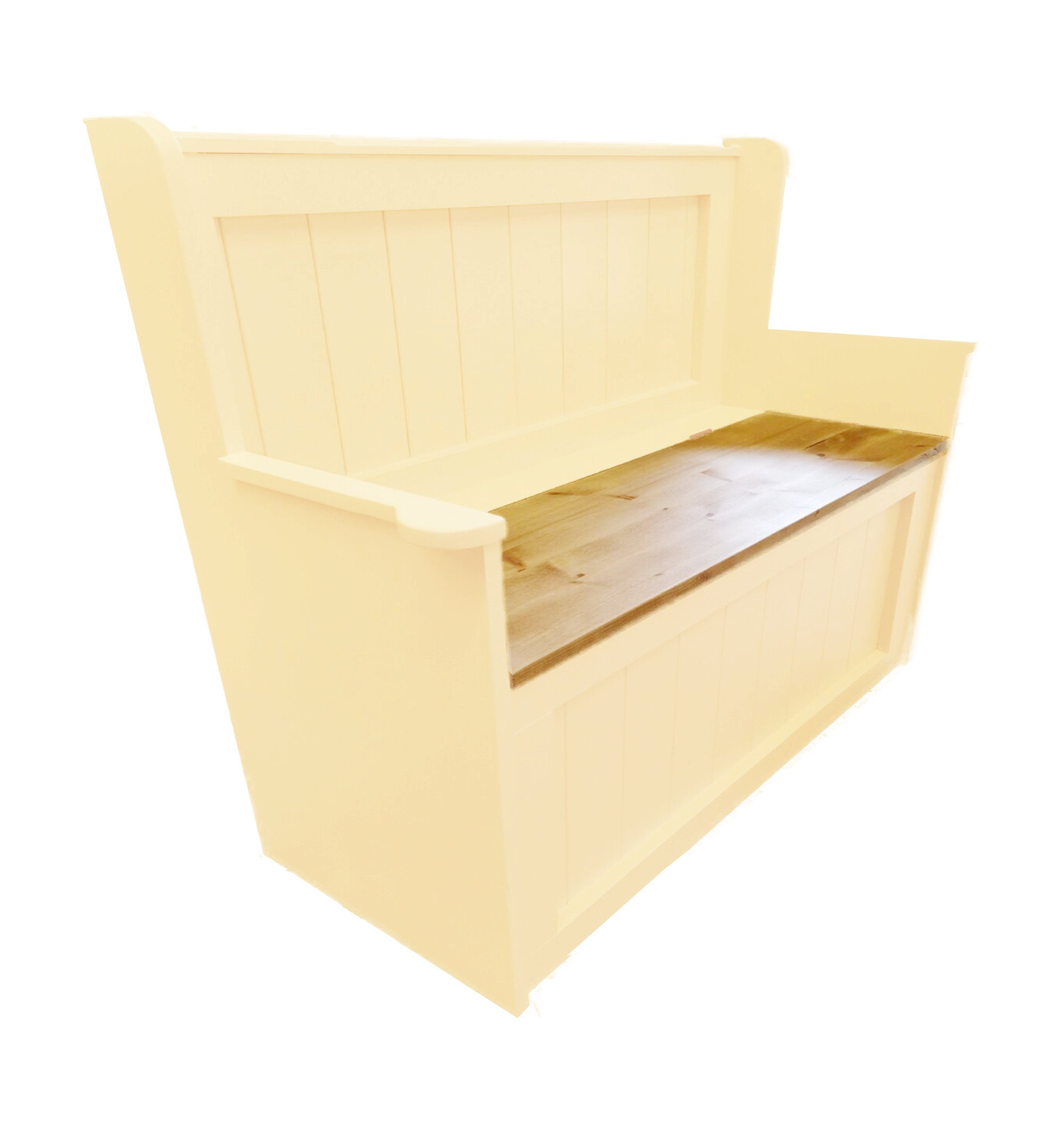 Hand Crafted Monk's Bench Arm Rest Style Finished With F&B - Etsy UK