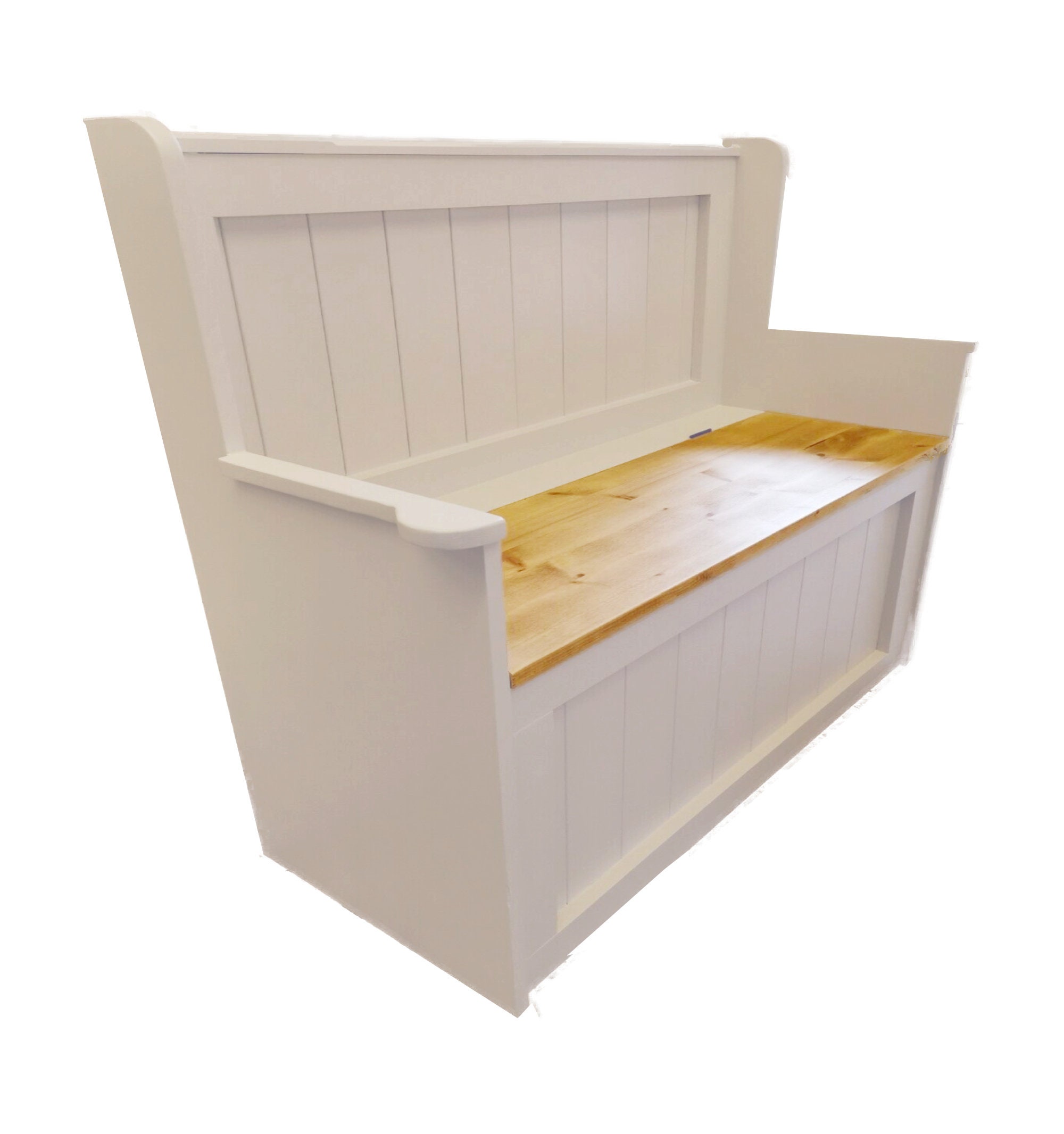 Hand Crafted Monk's Bench Arm Rest Style Finished With F&B - Etsy UK