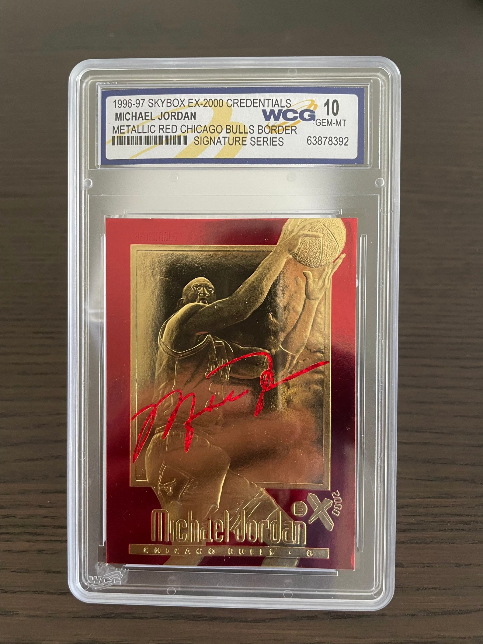 Michael Jordan 1996 Signature Series Basketball Card, GEM Mint 10 - Etsy