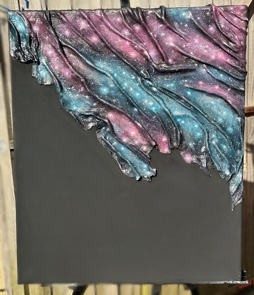 Abstract Galaxy Textured 3-D on Canvas. Contemporary, Fashion Inspired ...