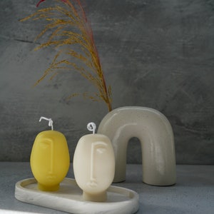 Art Face Abstract Picasso Face Candle Human Candle Handmade Candle ...