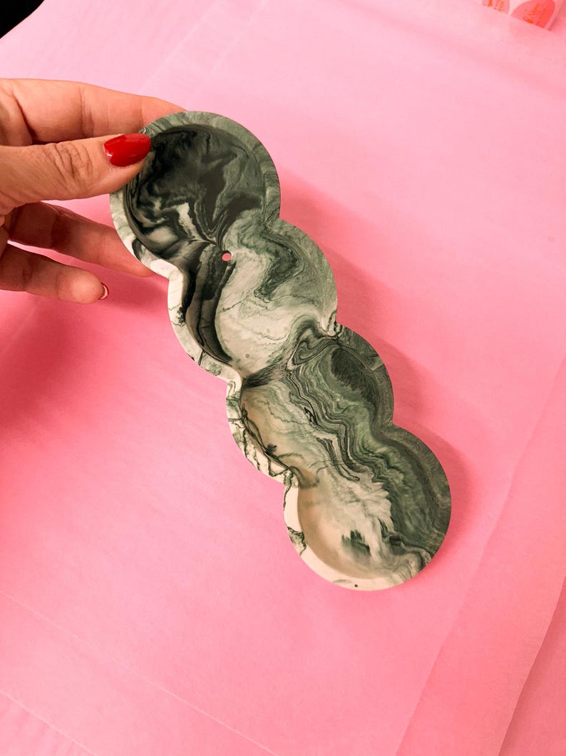Marble Wavey Stoneware Incense Holder: Modern Scandi Home Decor - Etsy UK