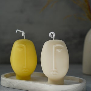Art Face | Abstract Picasso Face Candle | Human Candle | Handmade ...