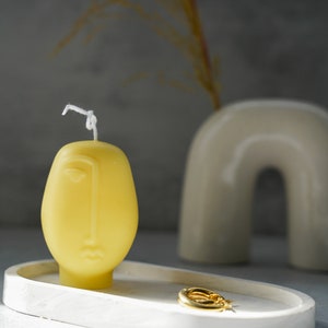 Art Face | Abstract Picasso Face Candle | Human Candle | Handmade ...