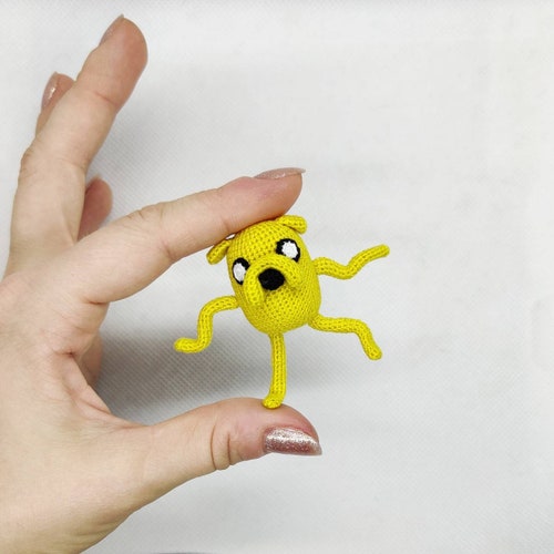 Jake the Dog Cartoon Character Adventure Time Tiny Toy Yellow - Etsy
