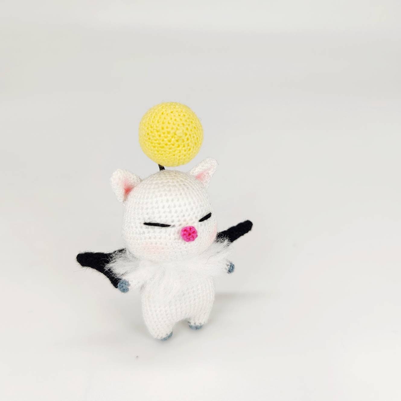 Moogle From Final Fantasy XIV With White Fur Small Black | Etsy