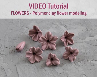 Polymer clay flowers | Etsy
