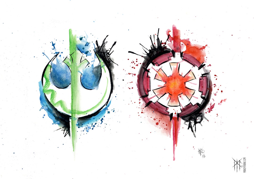 Star Wars Fractions A4 Fine Art Print - Etsy