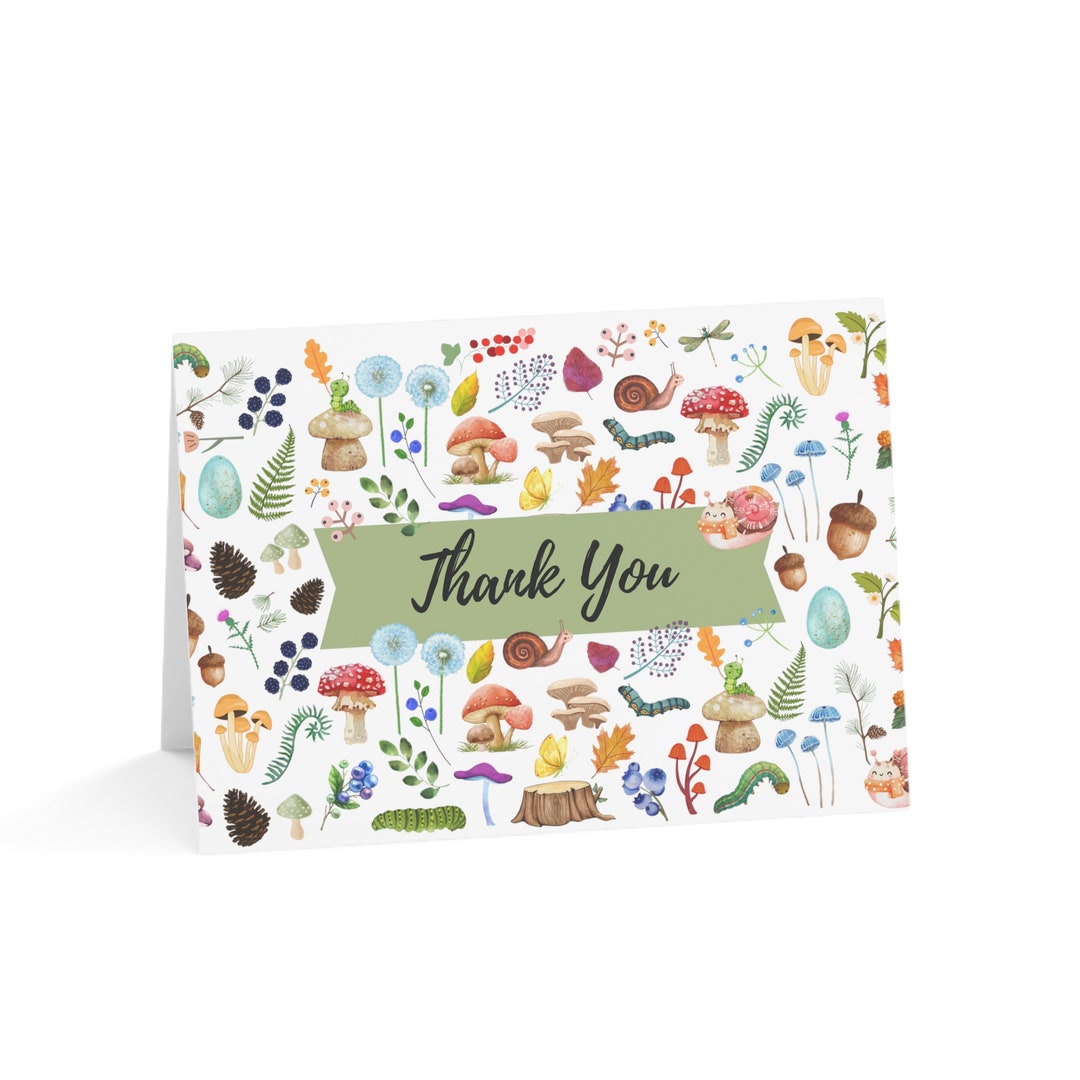 Nature Inspired Thank You Cards - Etsy