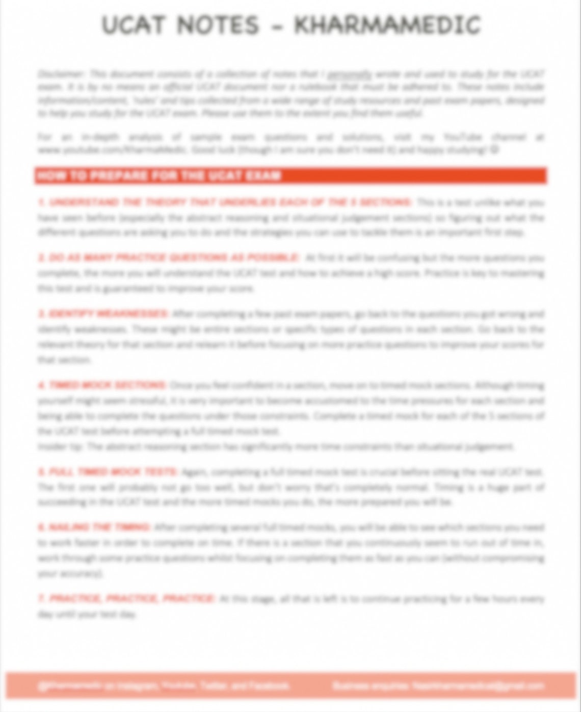 UCAT NOTES by Kharmamedic - Etsy