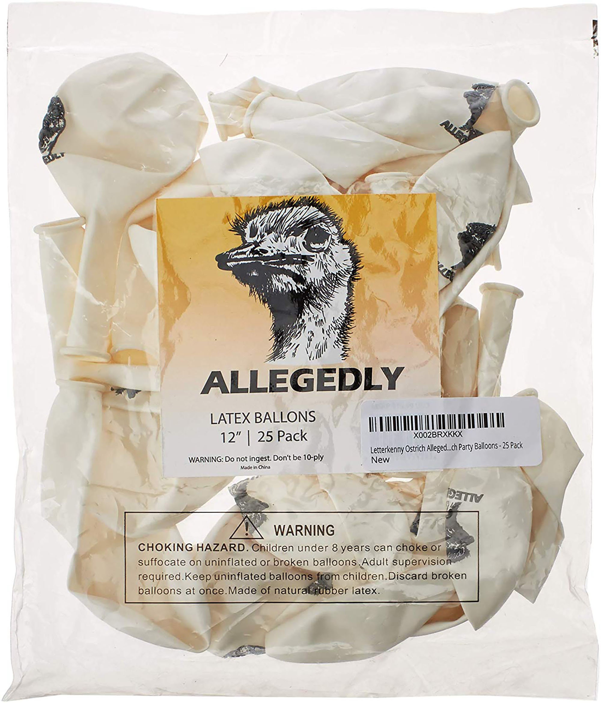 Allegedly Ostrich Balloon - 12 Inch/25 Pack - Letterkenny - Etsy
