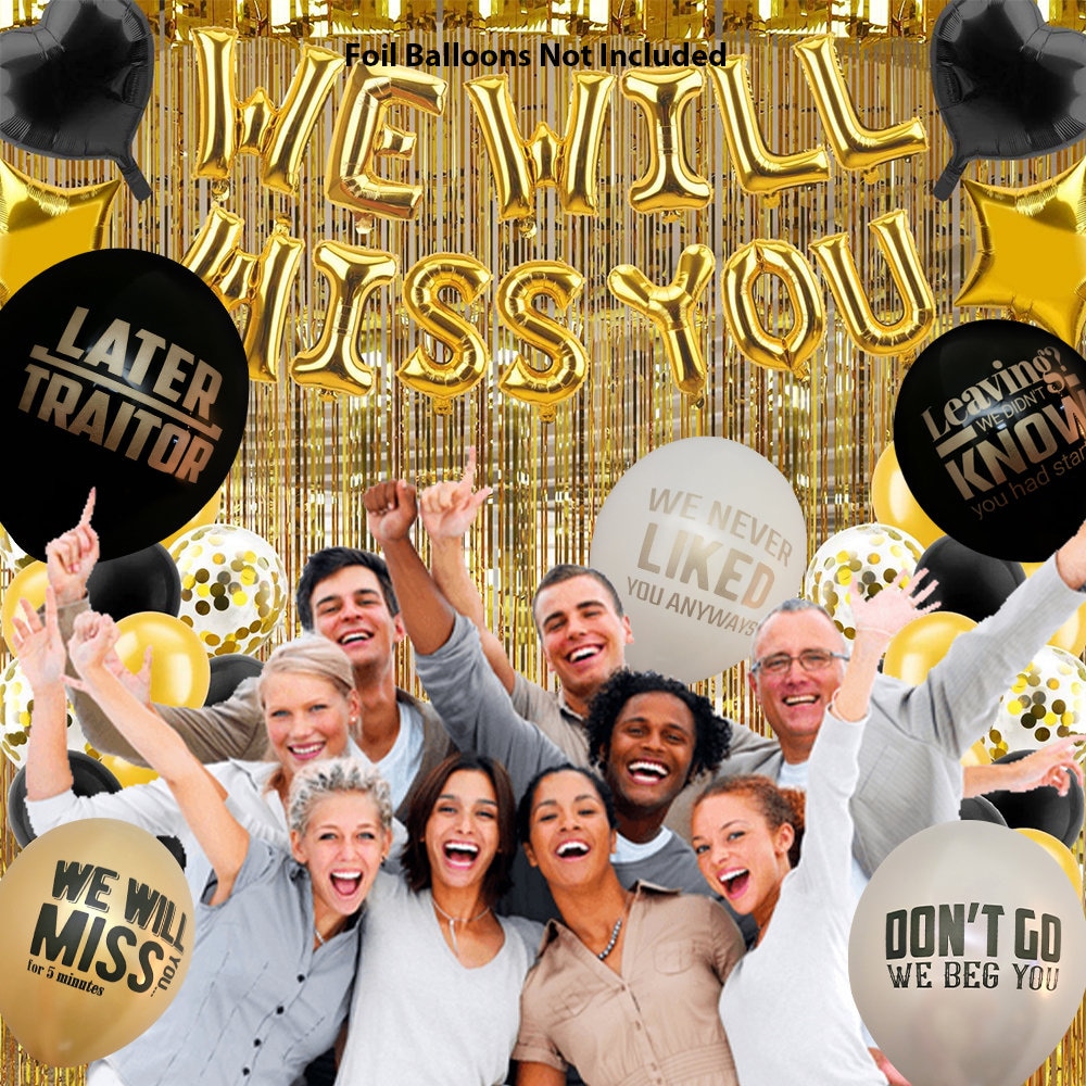 30 Pack 12 Inch Funny "fun Farewell" Going Away Party Balloons for ...