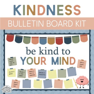 Neutral Kindness Bulletin Board With Activity | Be Kind to Your Mind ...