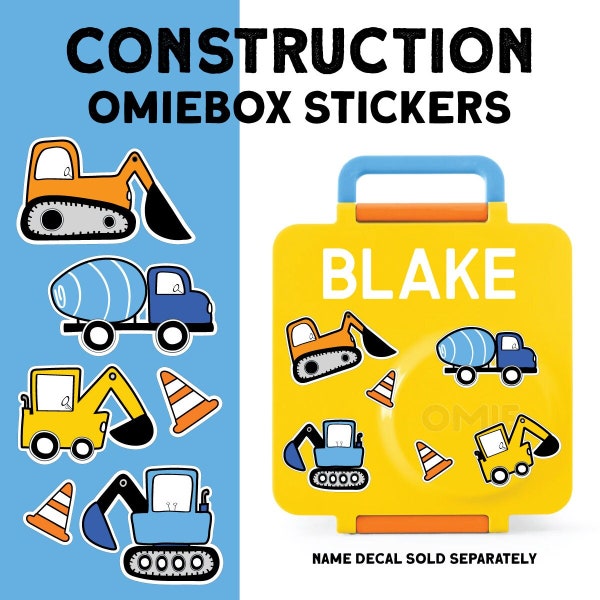 Construction Name Stickers - Etsy