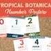 Tropical Botanical Editable Classroom Name Tags | Printable Name Tags ...