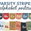 Varsity Stripes Whiteboard Cling Borders | Reusable Borders | Vintage ...