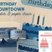 Birthday Countdown Poster and Paper Chain | Birthday Countdown Paper ...