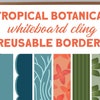 Tropical Botanical Bulletin Board Border Bundle Printable PDF Modern ...