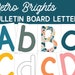 Retro Brights Bulletin Board Letter Bundle | Printable PDF | Modern ...