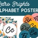 Retro Brights Cursive Alphabet Posters | Printable PDF | Modern and ...
