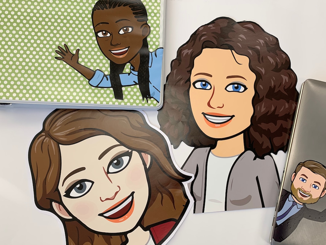 Color Personalized Bitmoji Decal (removable Vinyl) - Etsy