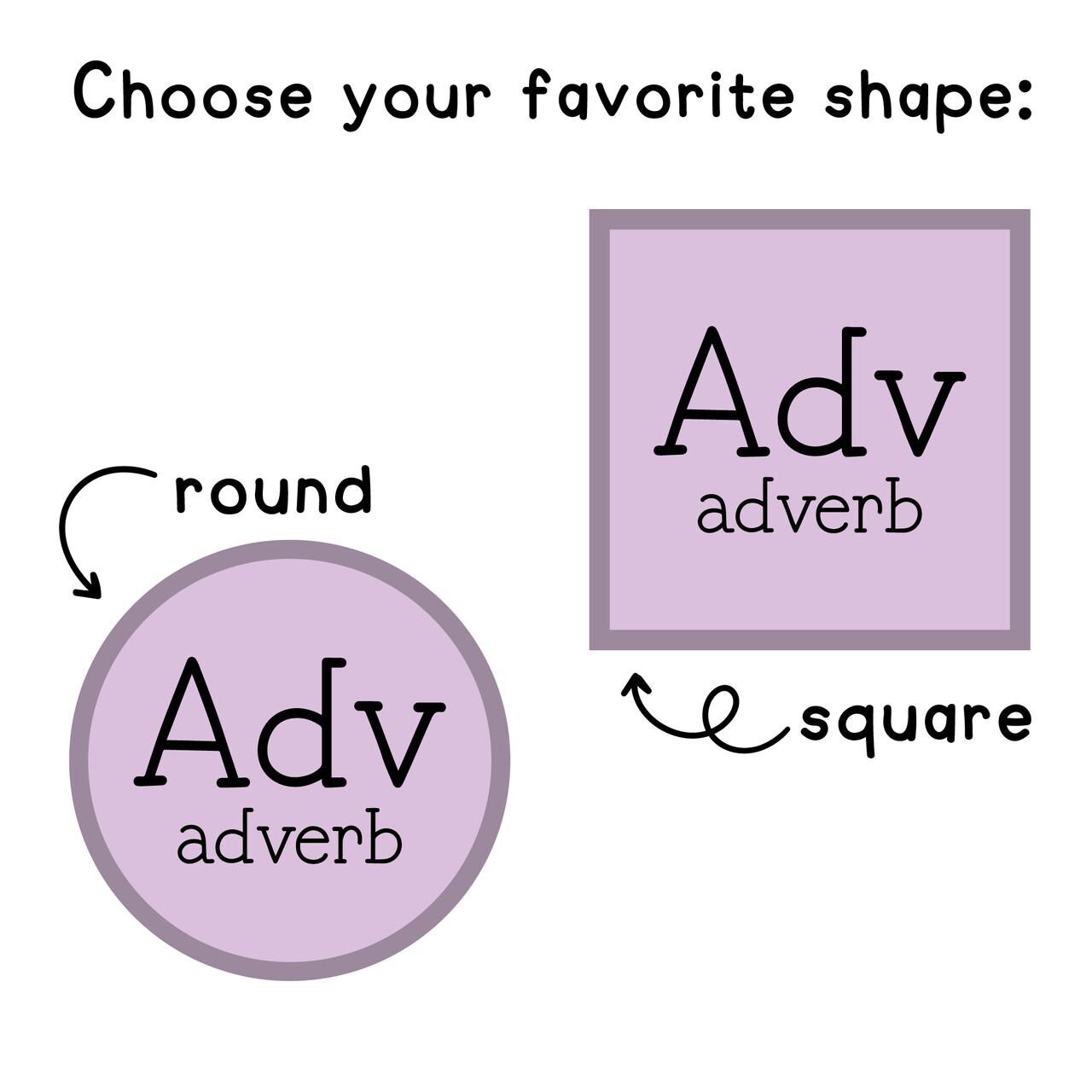 Pastel Parts of Speech Whiteboard Clings – Reusable Grammar Teaching ...
