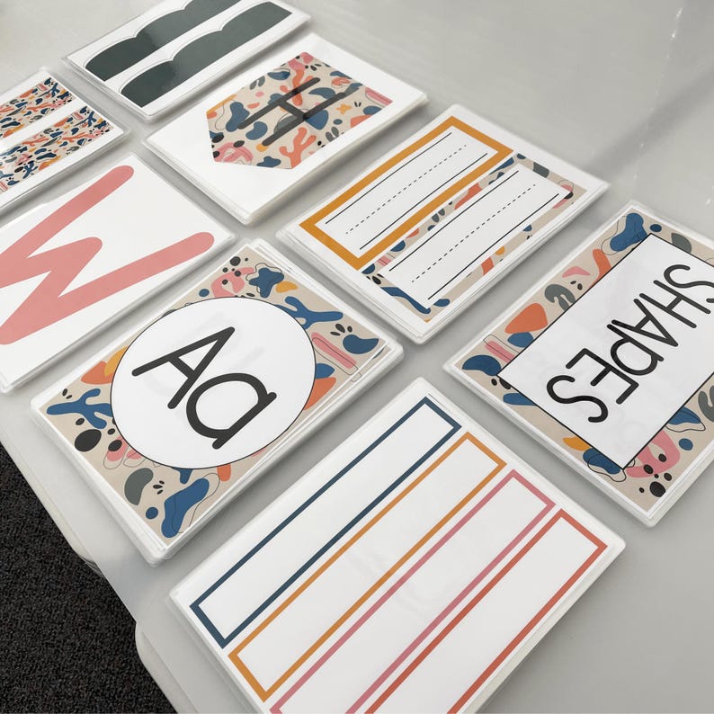 Retro Brights Bulletin Board Letter & Border Bundle | Printable PDF ...