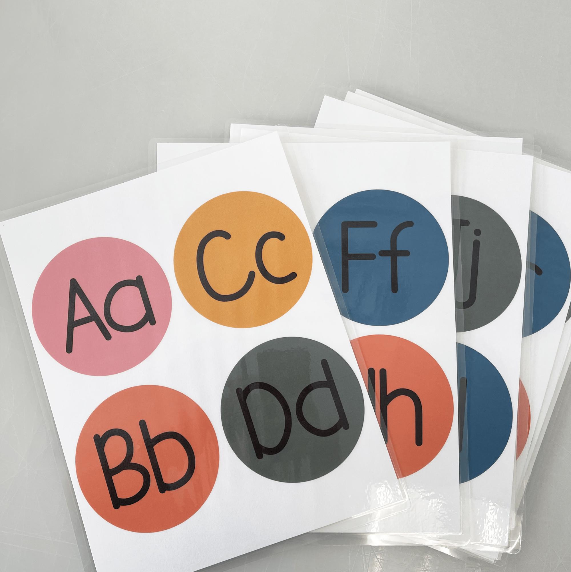 Retro Brights Alphabet Posters | Printable PDF | Modern and Bright ...
