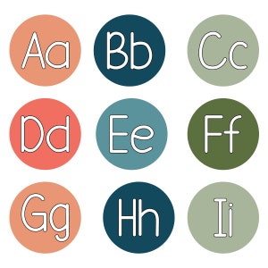 Tropical Botanical Alphabet Posters | Printable PDF | Modern and Nature ...