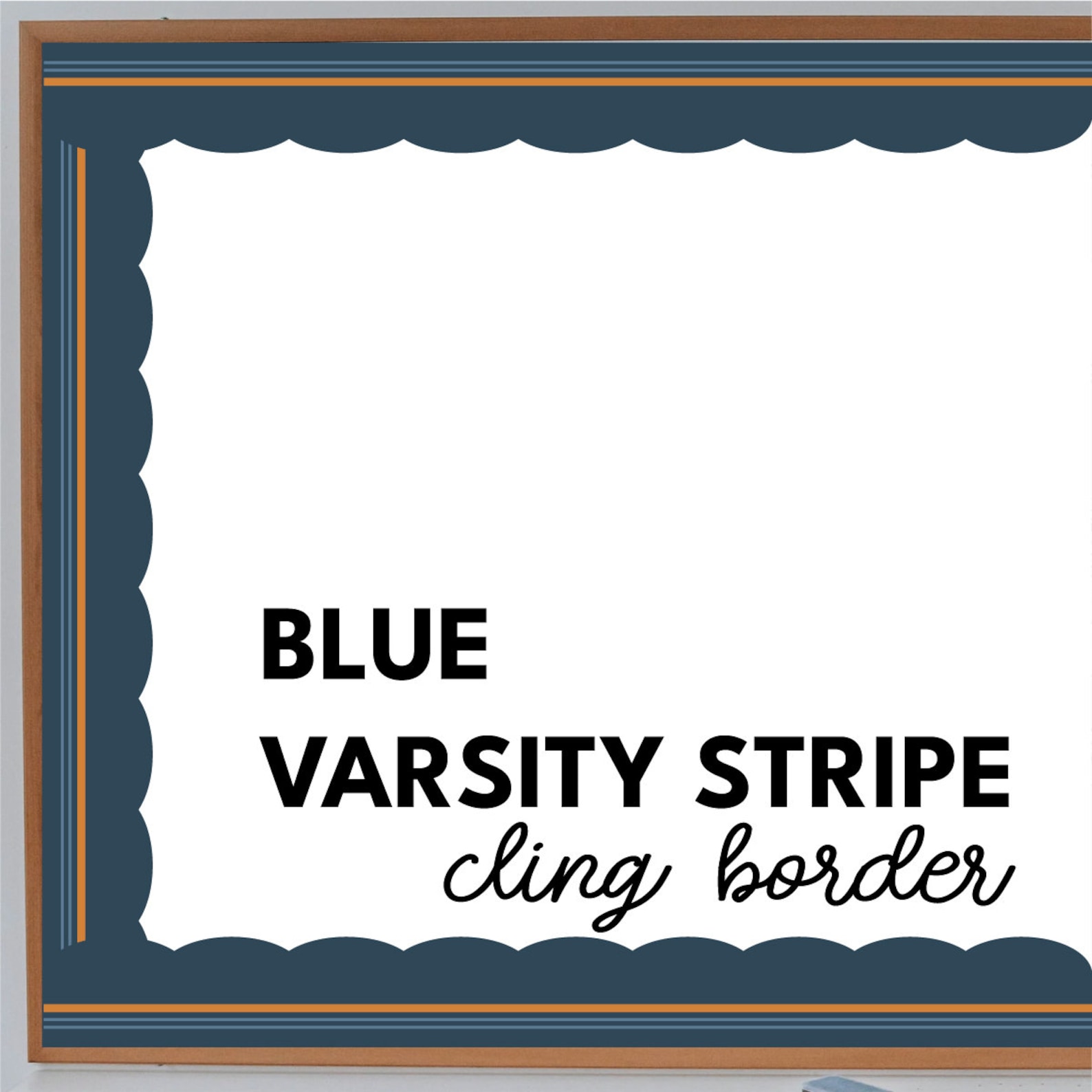 Varsity Stripes Whiteboard Cling Borders | Reusable Borders | Vintage ...