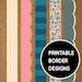 Retro Brights Bulletin Board Border Bundle Printable PDF Modern Stylish ...