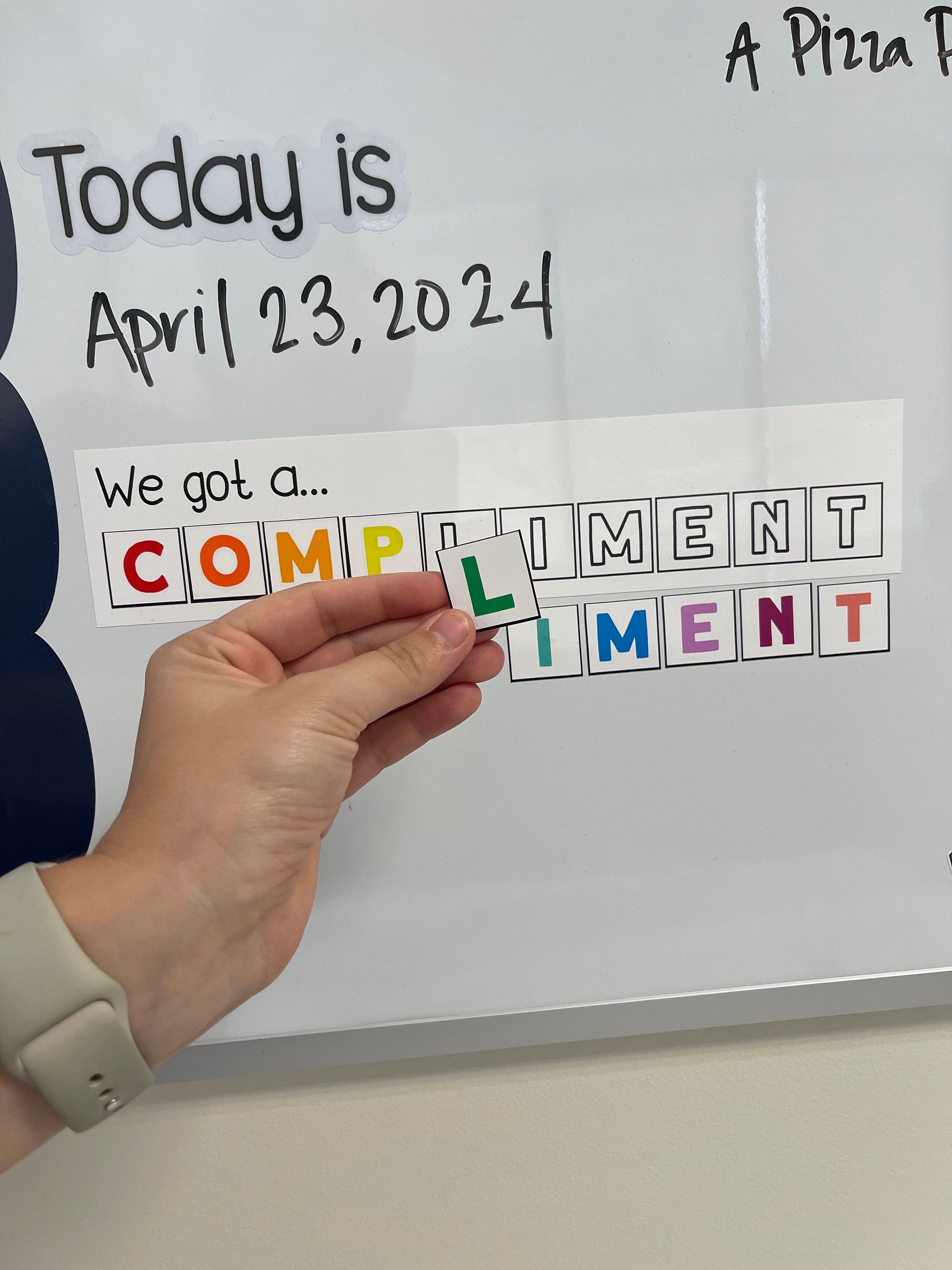 We Got a Compliment Classroom Reward System Clings for the Whiteboard ...