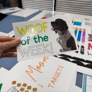 Woof of the Week Whiteboard Clings | Classroom Ideas for Dog Lovers ...