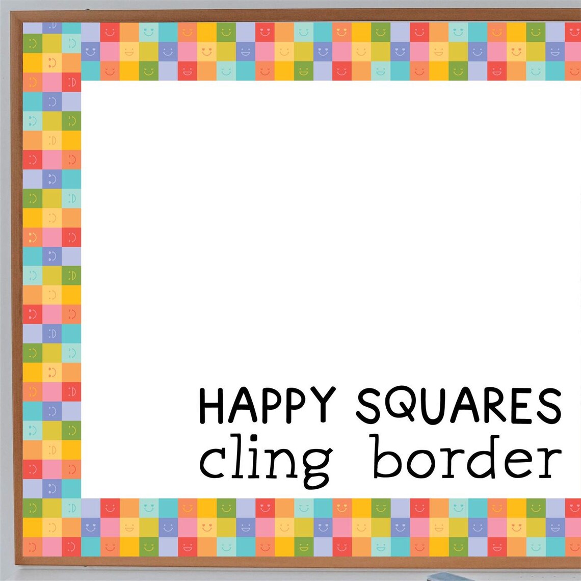 Bright Minds Whiteboard Cling Borders – Reusable Straight Borders ...