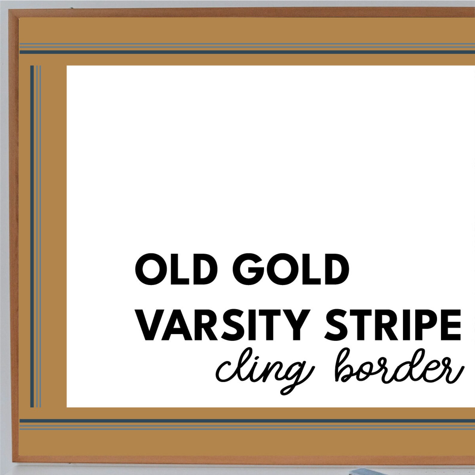 Varsity Stripes Whiteboard Cling Borders | Reusable Borders | Vintage ...