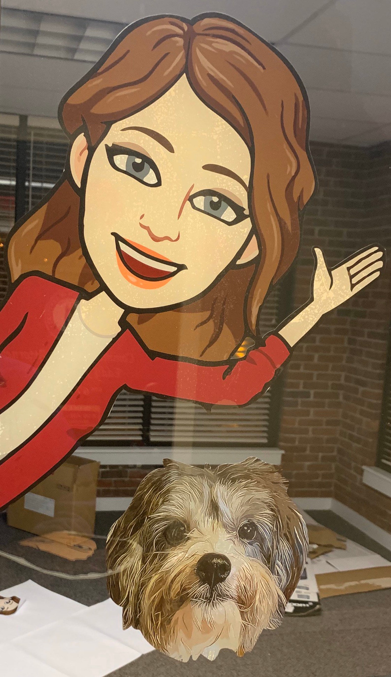 Color Static Cling Personalized Bitmoji Decal repositionable - Etsy