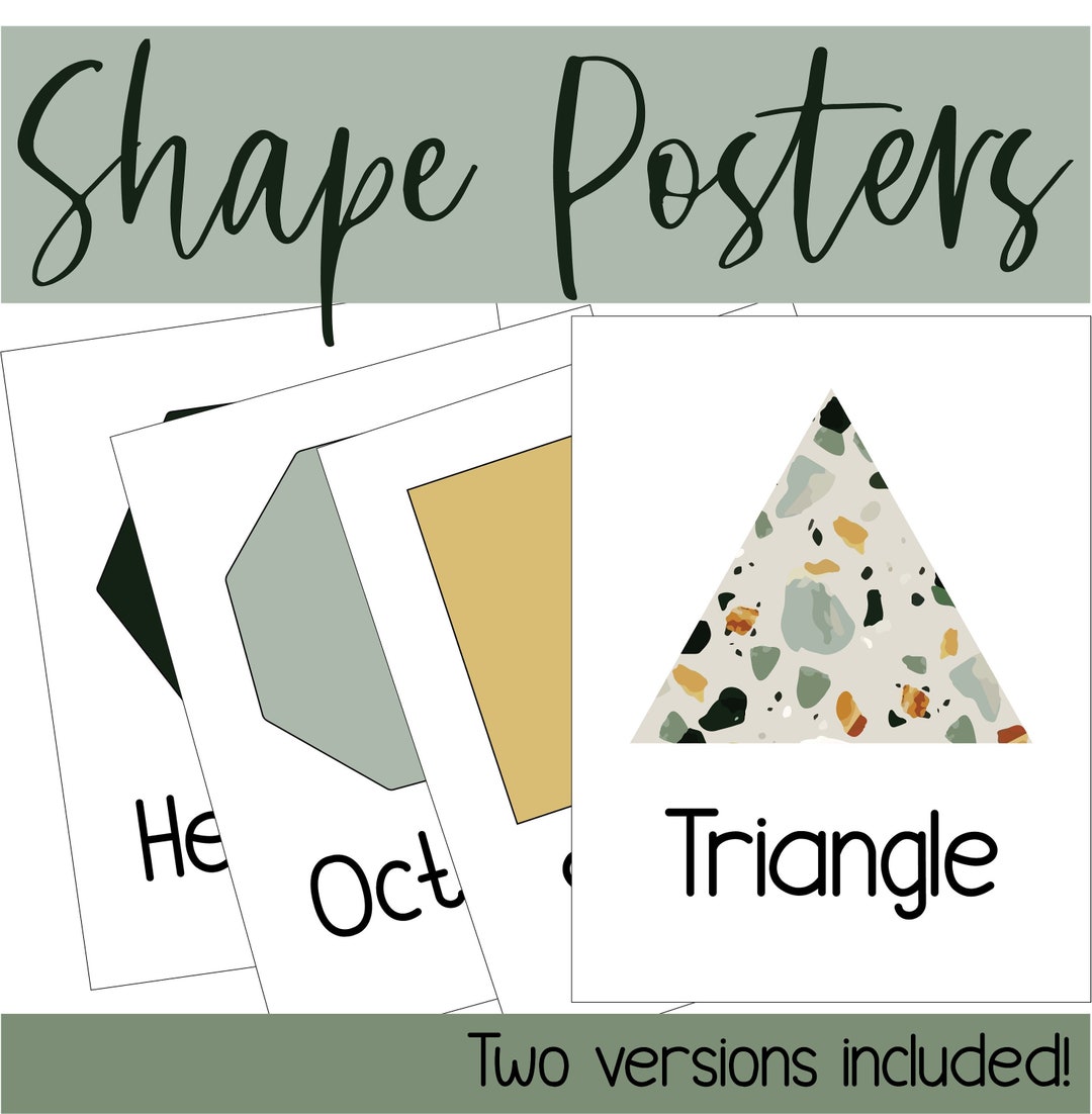 Modern Terrazzo Shape Posters | Printable PDF | Modern and Neutral ...