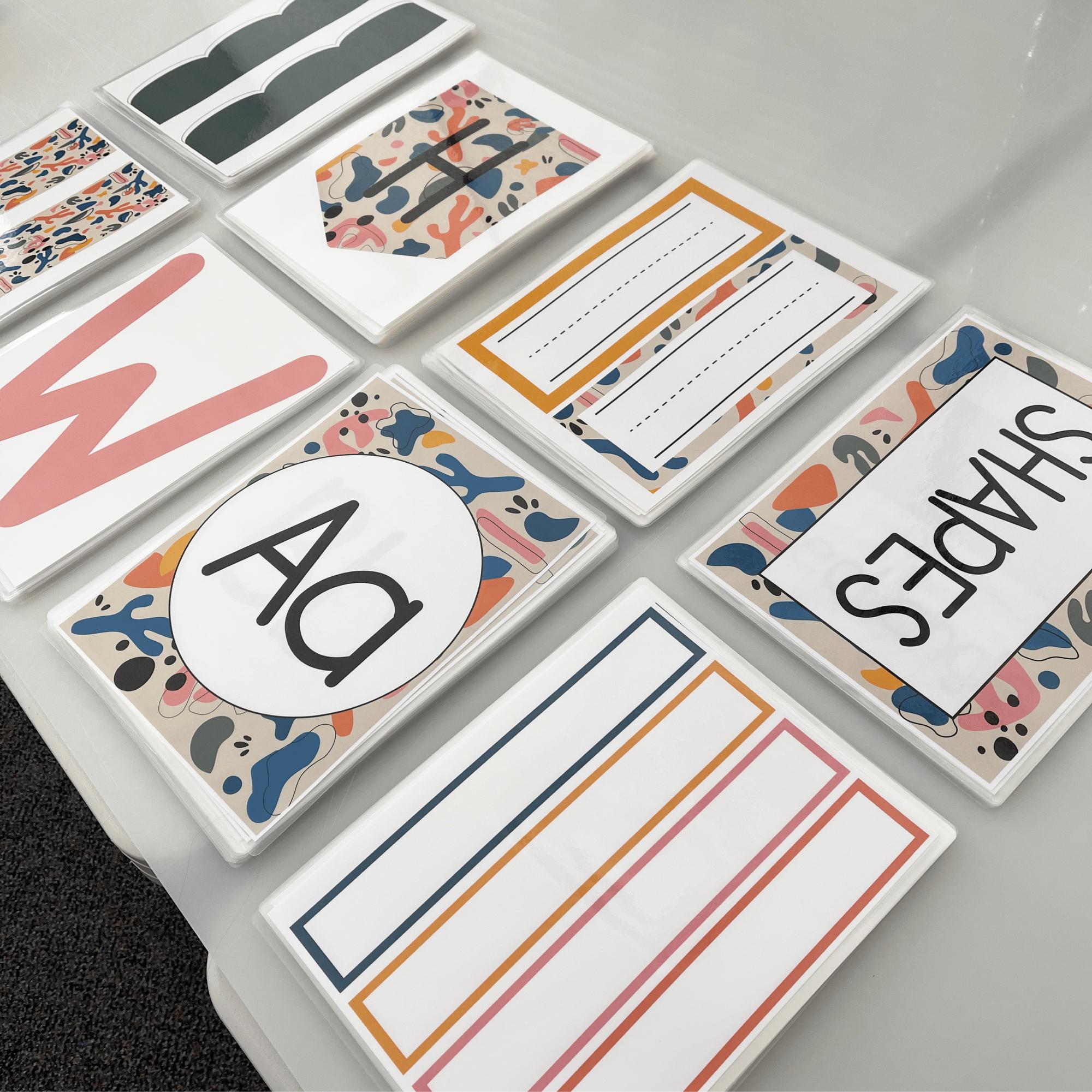 Retro Brights Editable Classroom Name Tags | Printable Name Tags ...