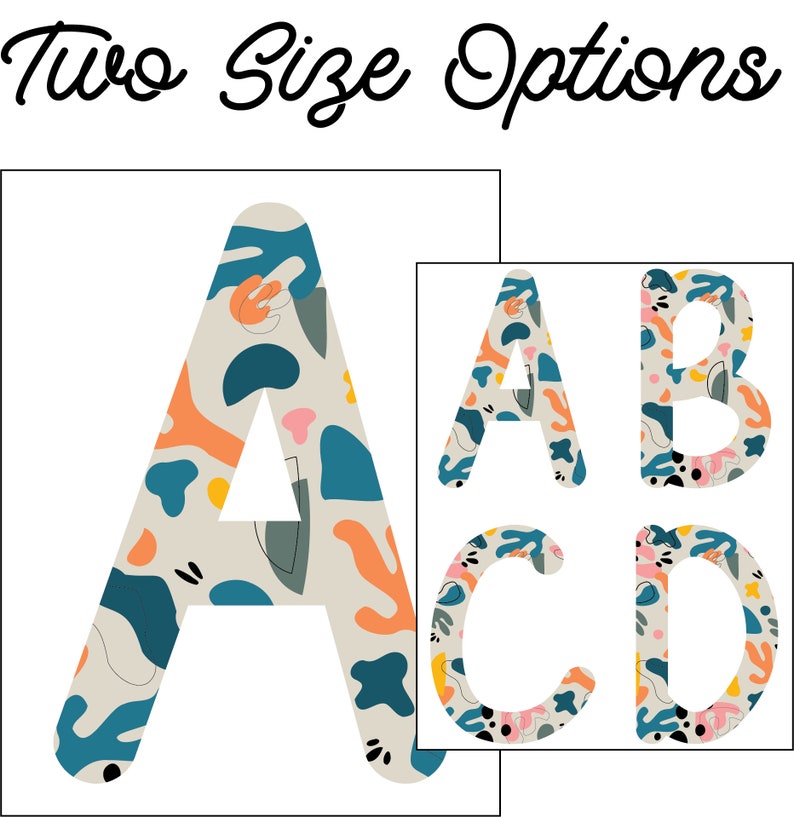 Retro Brights Bulletin Board Letter & Border Bundle | Etsy