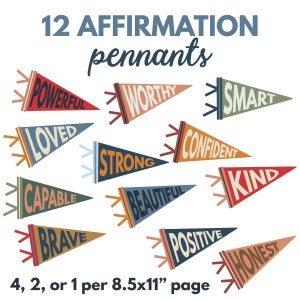 Varsity Stripes Editable Affirmation Station | Affirmation Mirror ...