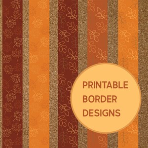 Fall Leaves Bulletin Board Border Bundle | Printable PDF | Modern and ...