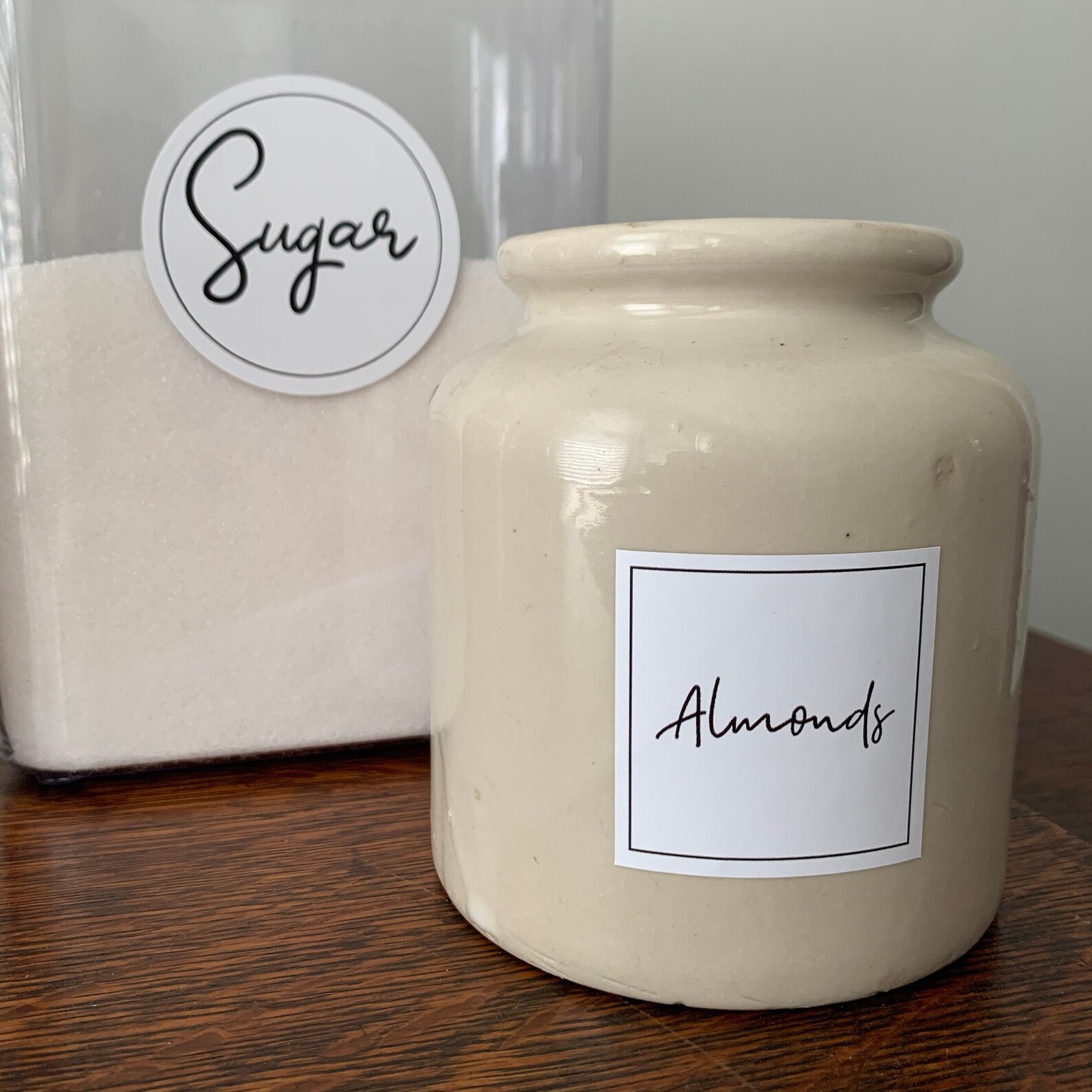Modern Personalized Home Organization Labels | Pantry Labels | Square ...