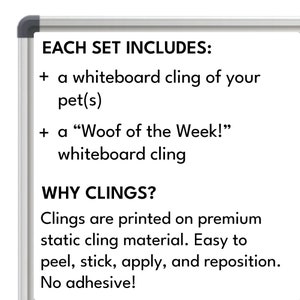 Woof of the Week Whiteboard Clings | Classroom Ideas for Dog Lovers ...