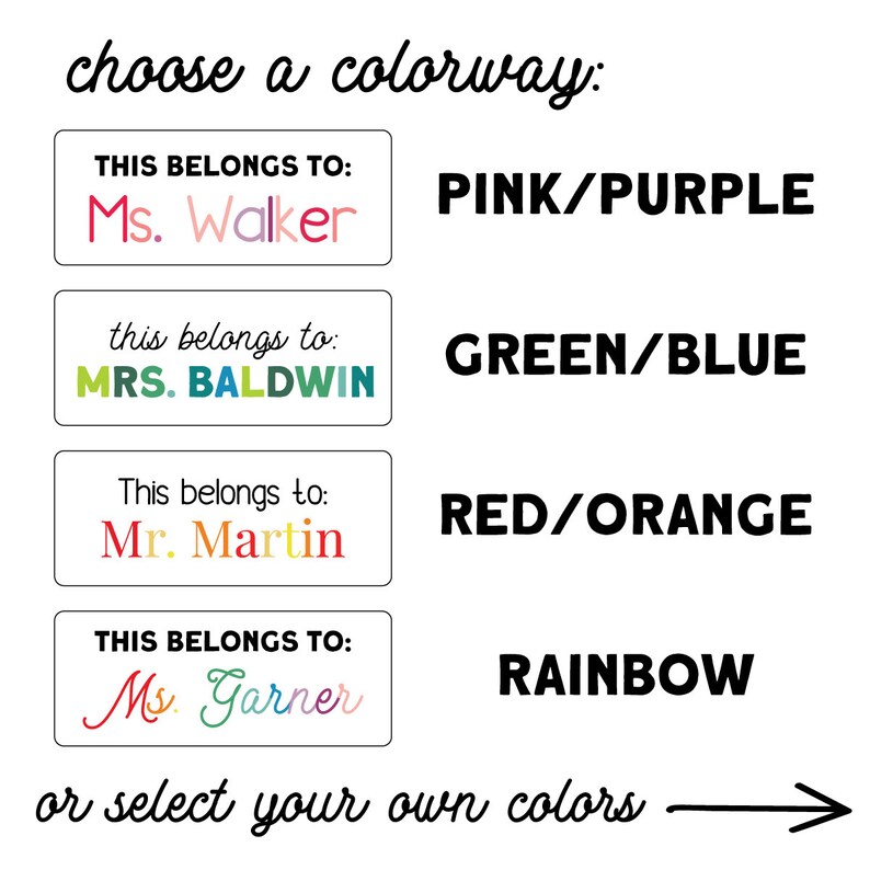 Teacher Labels This Belongs to Labels Classroom - Etsy