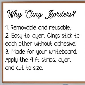 Varsity Stripes Whiteboard Cling Borders | Reusable Borders | Vintage ...