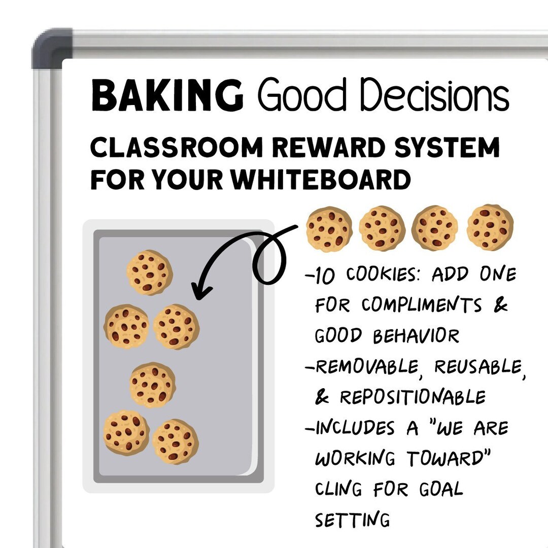 Baking Good Decisions Classroom Reward System Cling for the Whiteboard ...