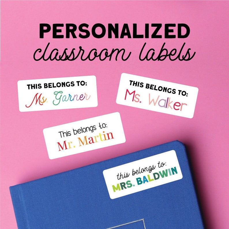 Teacher Labels This Belongs to Labels Classroom - Etsy