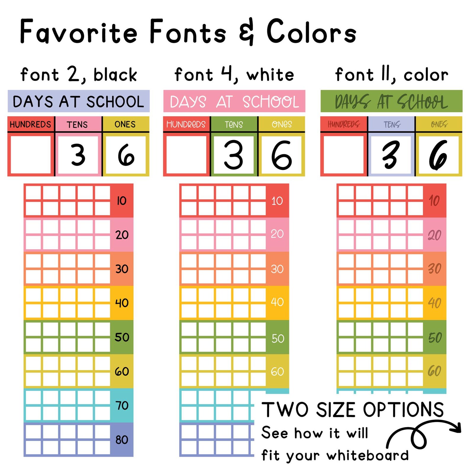 Bright Minds Days at School Ten Frame Whiteboard Clings + Counters ...